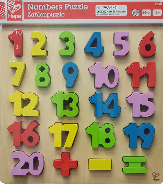 Puzle de números (Numbers Puzzle) Hape - espacioLogopedico